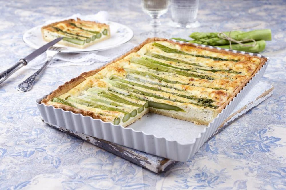 Asparagus and Herb Flan